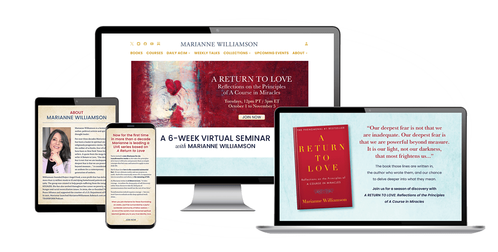 A Return To Love | Marianne Williamson